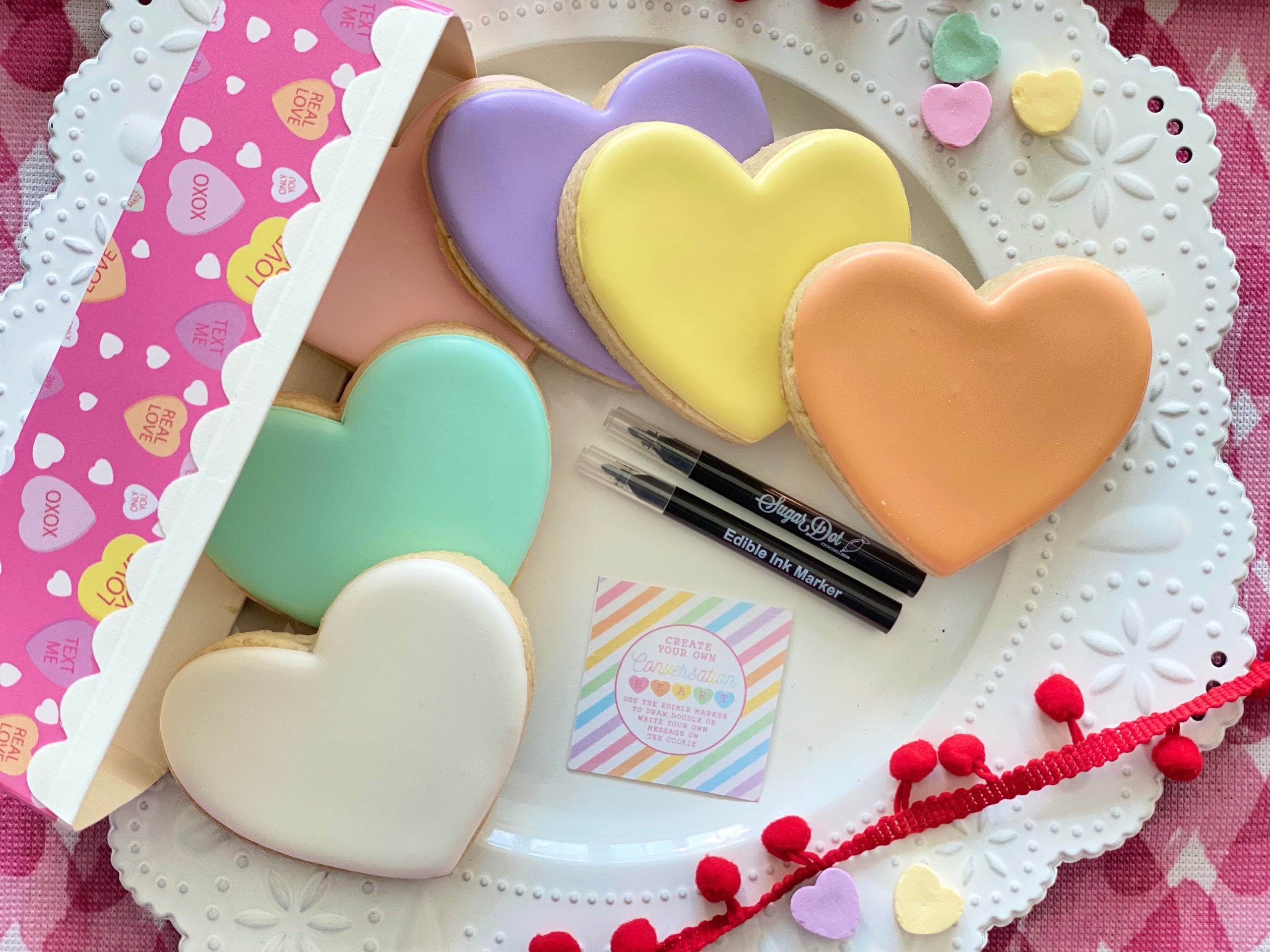 Create Your Own Conversation Hearts | Artfully Frosted